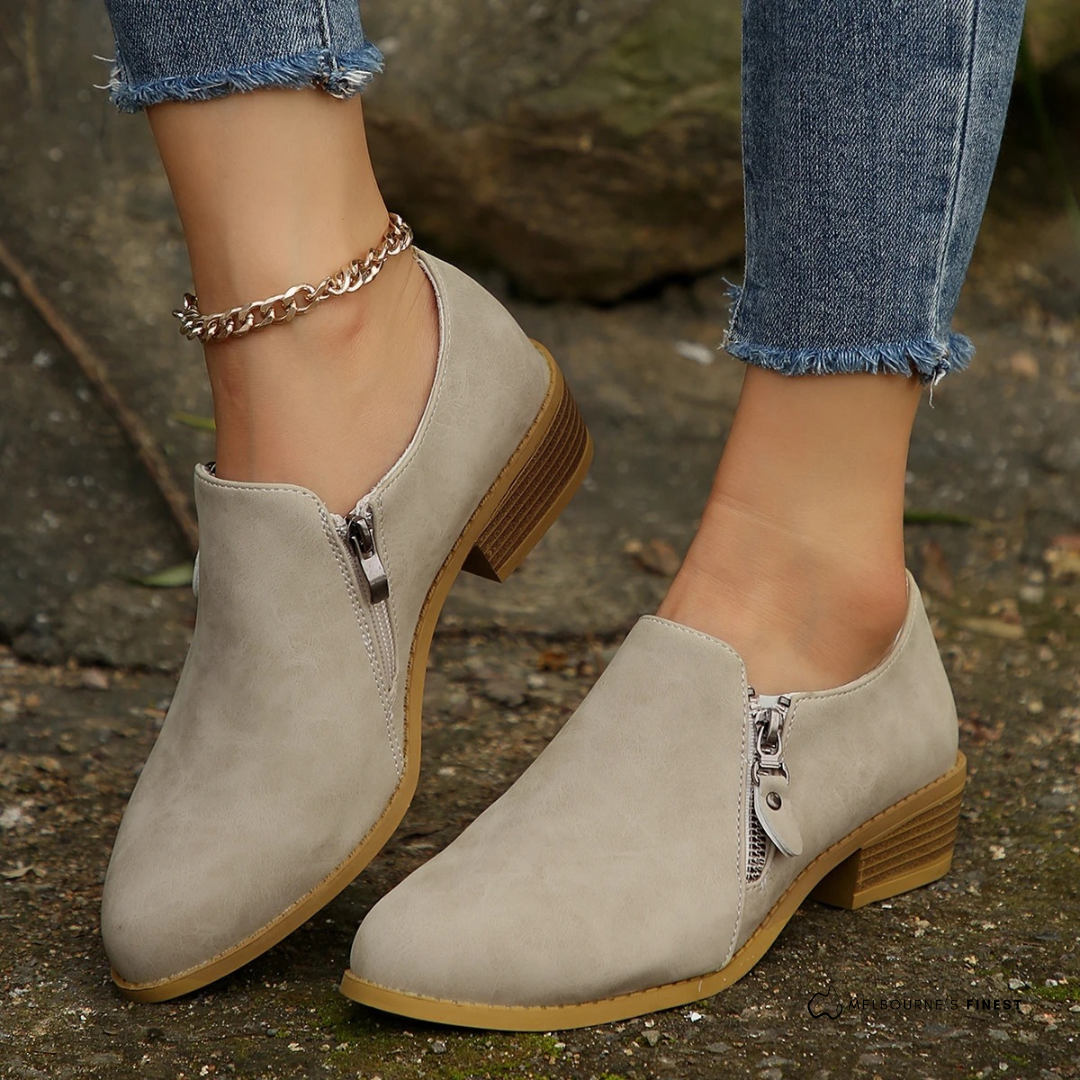 Bronte | Orthopedic Zip-Up Ankle Boots™ – Noble Silhouettes